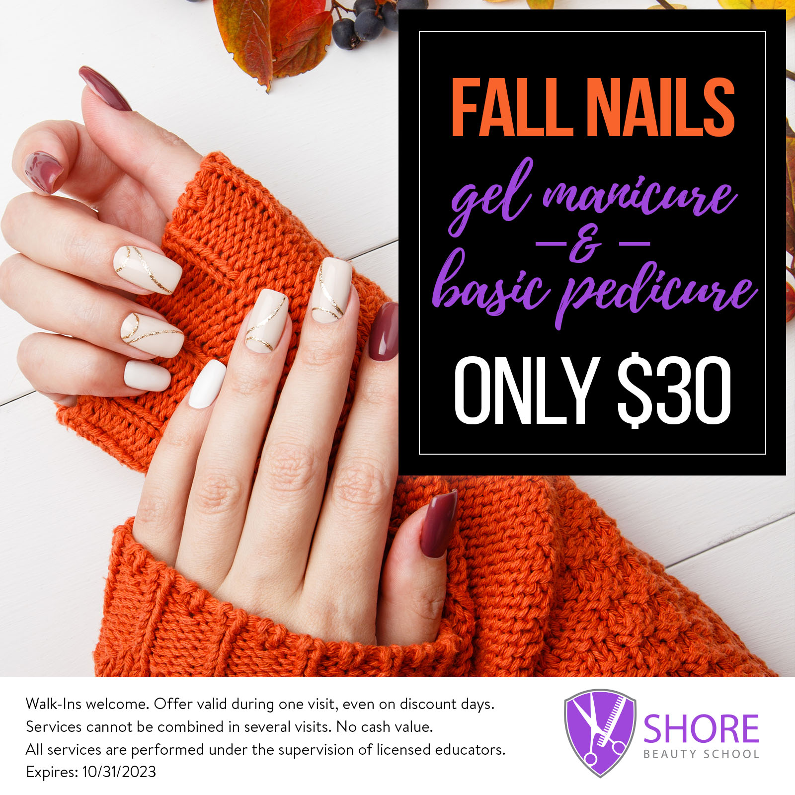 Mani/Pedi Special! - Shore Beauty School